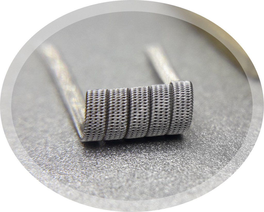 4 core Staggered Fused Clapton series X29 coils stainless steel